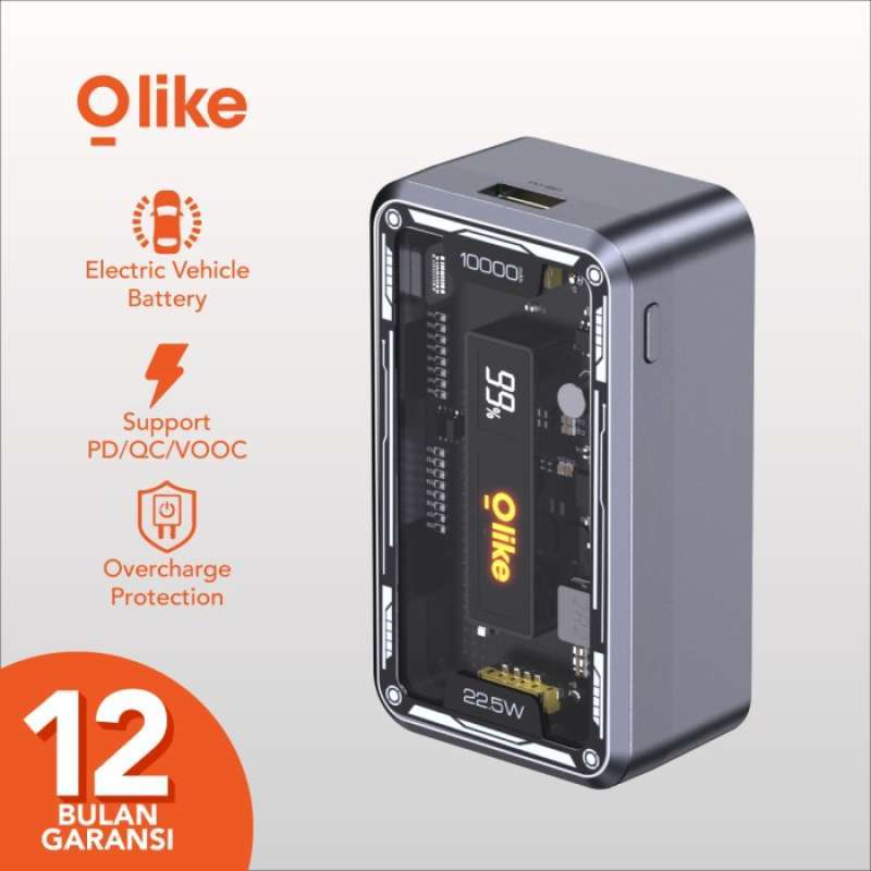 Jual OLIKE POWERBANK 10000MAH FAST CHARGE 22.5W DISPLAY VOOC TYPEC PD ...