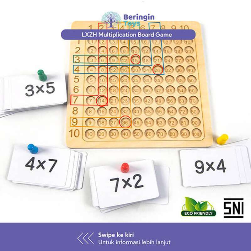 Jual Mainan Edukatif - Beringin Lxzh Toys Multiplication Board Game Di ...