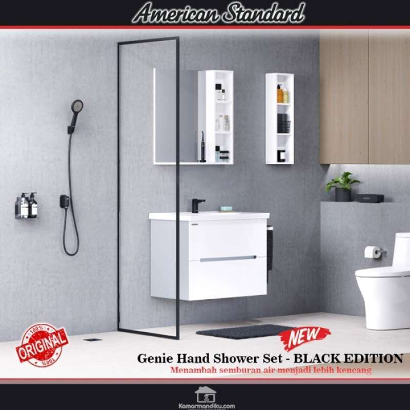 Promo American Standard genie hand shower Set Black edition pressure ...