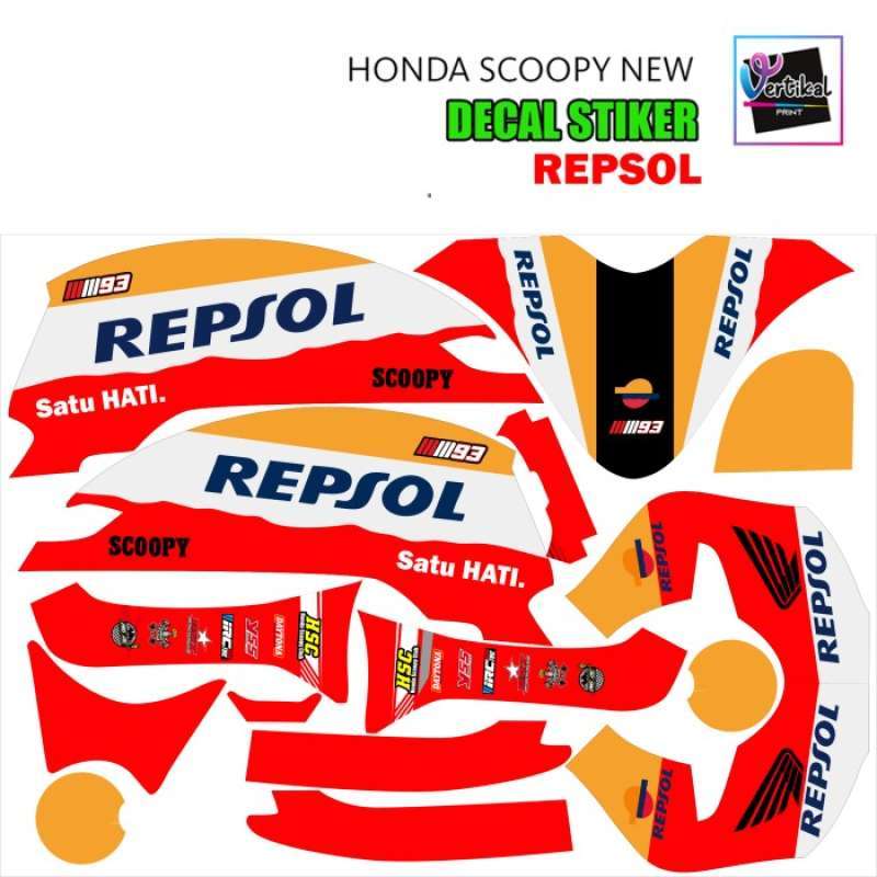 Promo Sticker Decal Dekal Full Body New Stiker Repsol 93 Diskon 23% Di ...