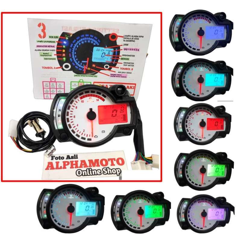 Promo spidometer rpm digital model koso rx2n spido takometer ...