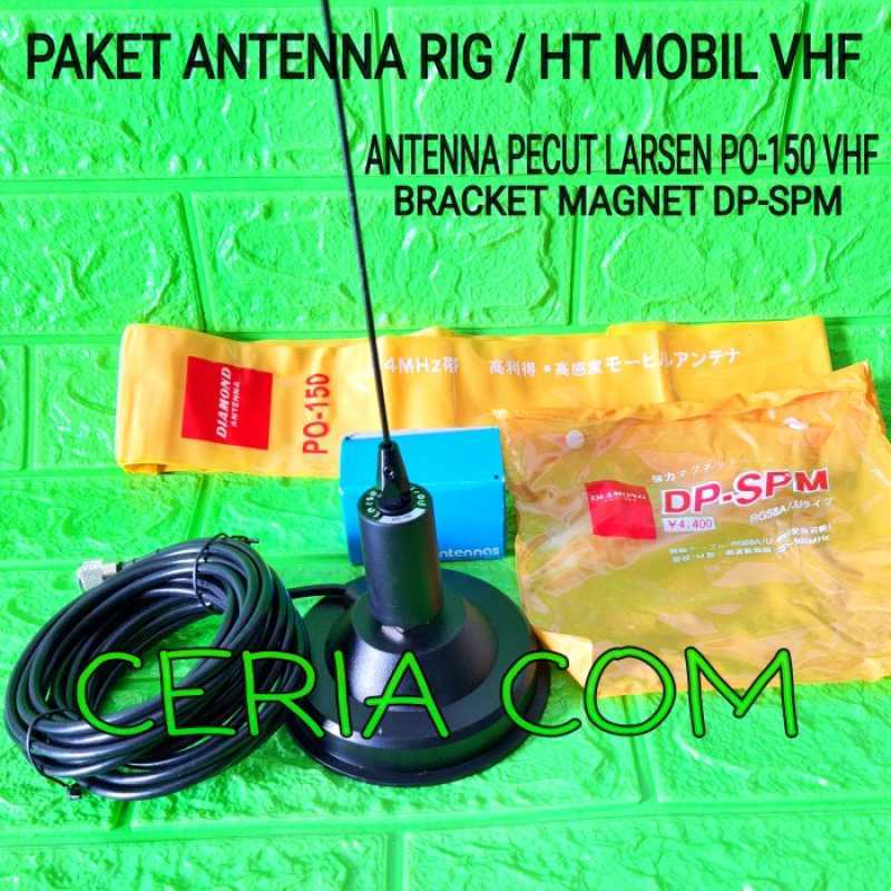 Promo PAKET ANTENA LARSEN RADIO RIG/HT PLUS BRACKET MAGNET RG58 Diskon ...