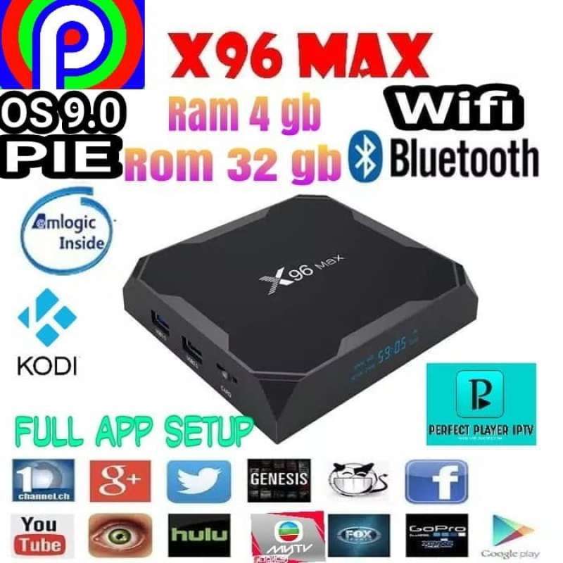 Promo android smart tv box terbaru x96 max 4gb int 32gb full app setup Diskon 23% di Seller ...