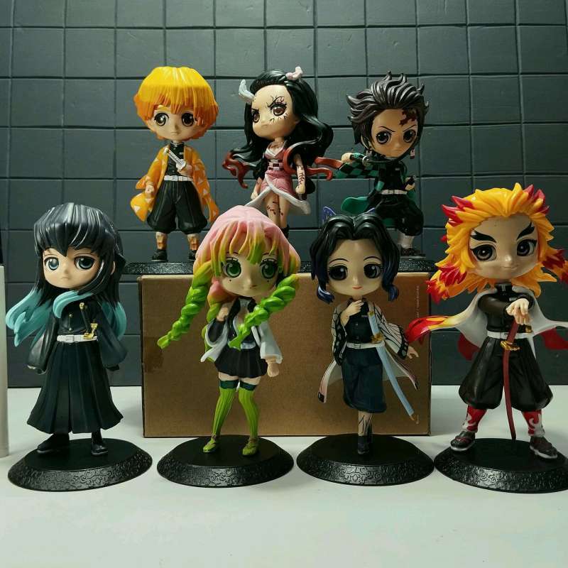 Jual Mainan Static Figure Qposket Demon Slayer Nezuko Kamado Zenitsu ...