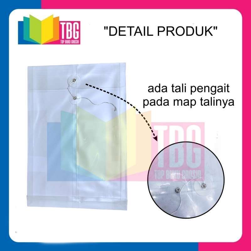 Jual 1 Pcs Map Tali Putih Jenia Map Plastik File Dokumen (r-4374) Di ...