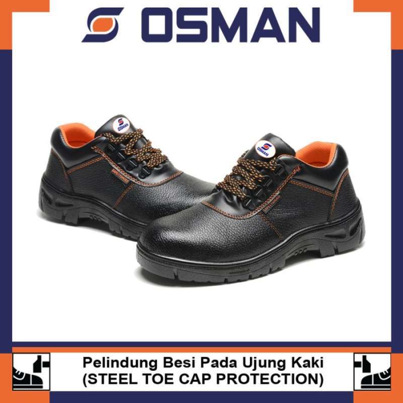 Promo OSMAN Sepatu Safety Shoes Low Cut Black Sepatu Safety Kerja Ujung ...