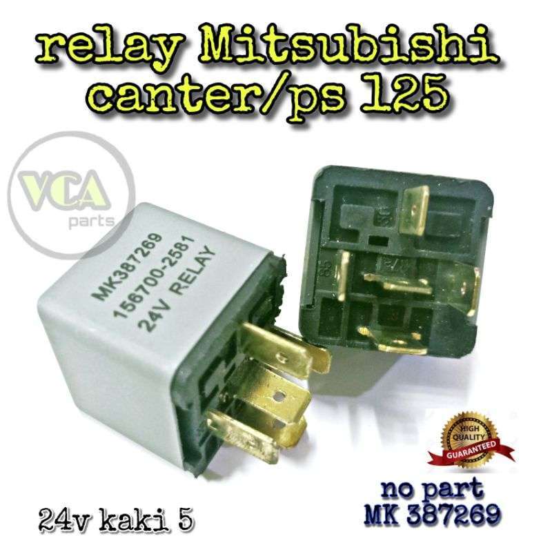 Jual Relay 24v Kaki 5 (5p) Mitsubishi Canter/ps125. Terbaru Di Seller ...