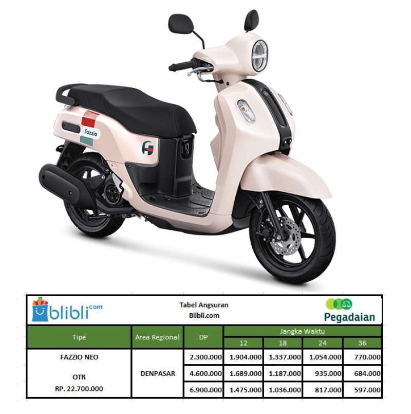 Jual Pegadaian - [dp] Yamaha Fazzio Hybrid Connected - Neo Version ...