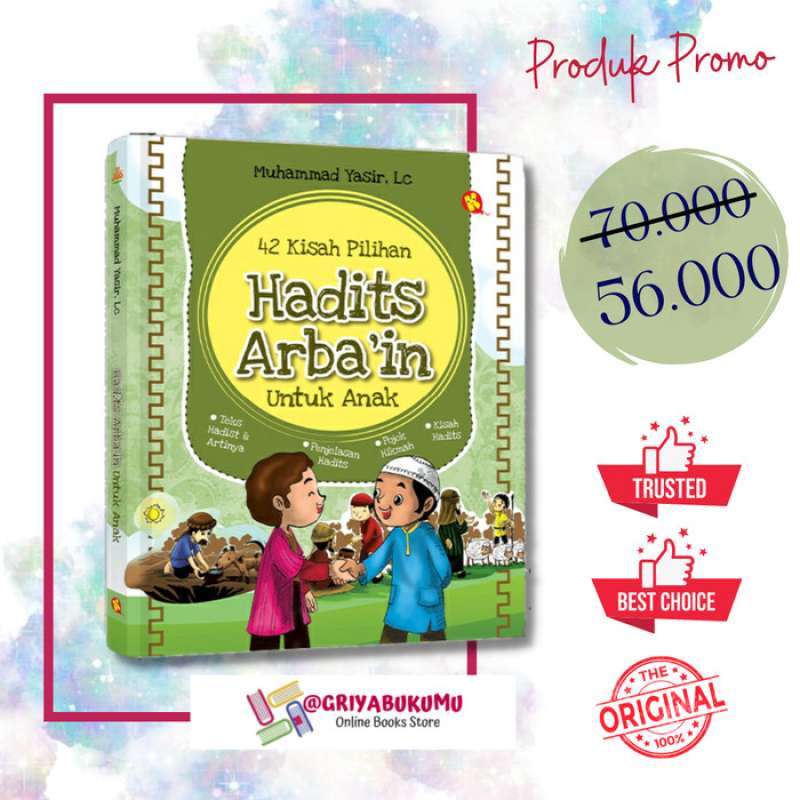 Promo BUKU 42 KISAH PILIHAN HADITS ARBAIN UNTUK ANAK CERITA AL KAUTSAR KIDS Diskon 30% di Seller ...