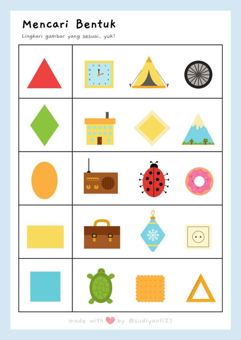 Jual Worksheet Anak Usia 2-5 Tahun (SOFTCOPY) | 40 Worksheets ...