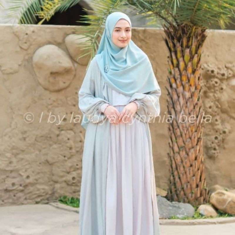 Promo Lbylcb || Yamina Abaya Set || Hajj Series - Misty Rose Diskon 10% Di Seller Zain Shop ...