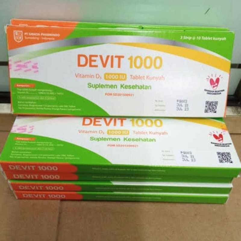 Jual DEVIT 1000 iu Box Isi 30 Tablet di Seller Amanah farmasi - Pal ...