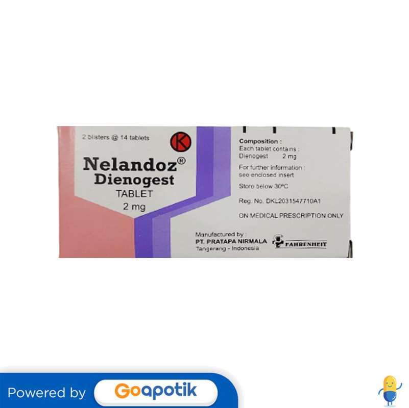 Nelandoz Dienogest 2 Mg Lengkap Harga Terbaru Juli 2024 | Blibli