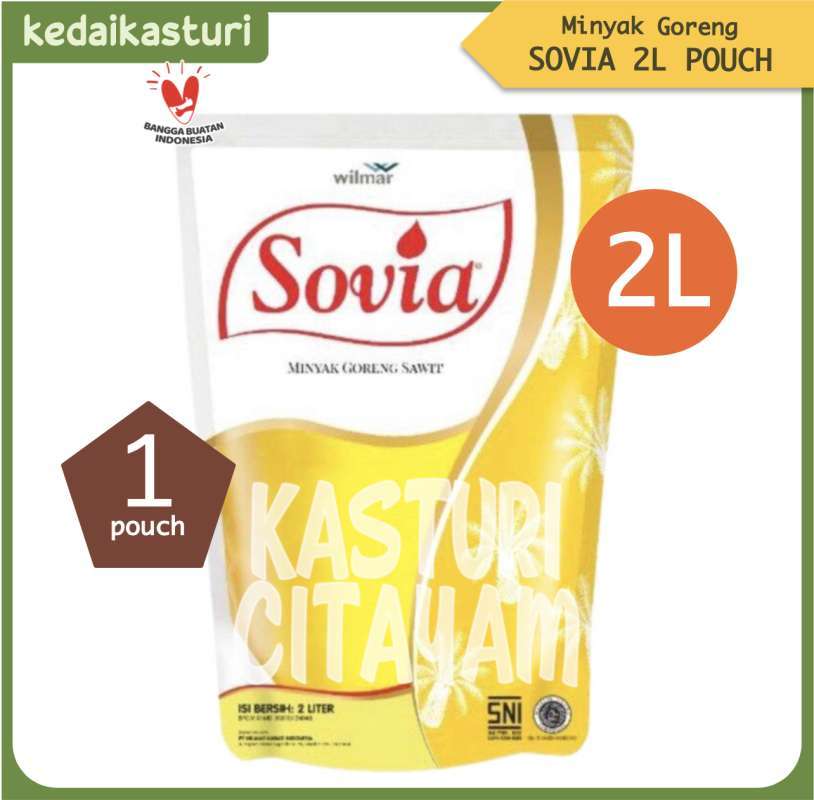 Promo Sovia 2 Liter Minyak Goreng [1 Pouch] Diskon 16% Di Seller Kedai ...
