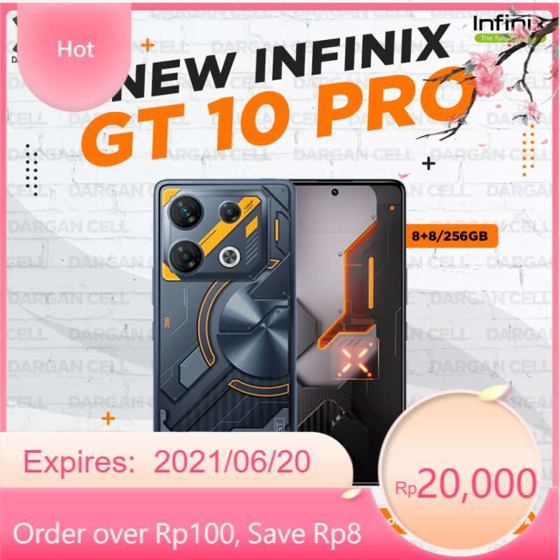 Promo [ BRAND KITA ] INFINIX GT 10 PRO 5G RAM 16GB (RAM 8GB + RAM 8GB EXTENDED) 256GB GARANSI ...