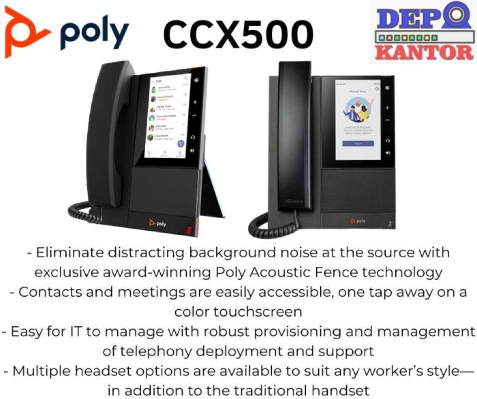 Promo Poly CCX500 Microsoft Teams Phone Diskon 23% di Seller Hunter ...