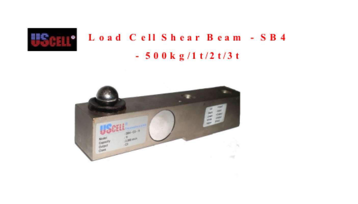 Jual Load Cell Shear Beam - SB4 - 500kg/1t/2t/3t & Load Cell Shear Beam ...