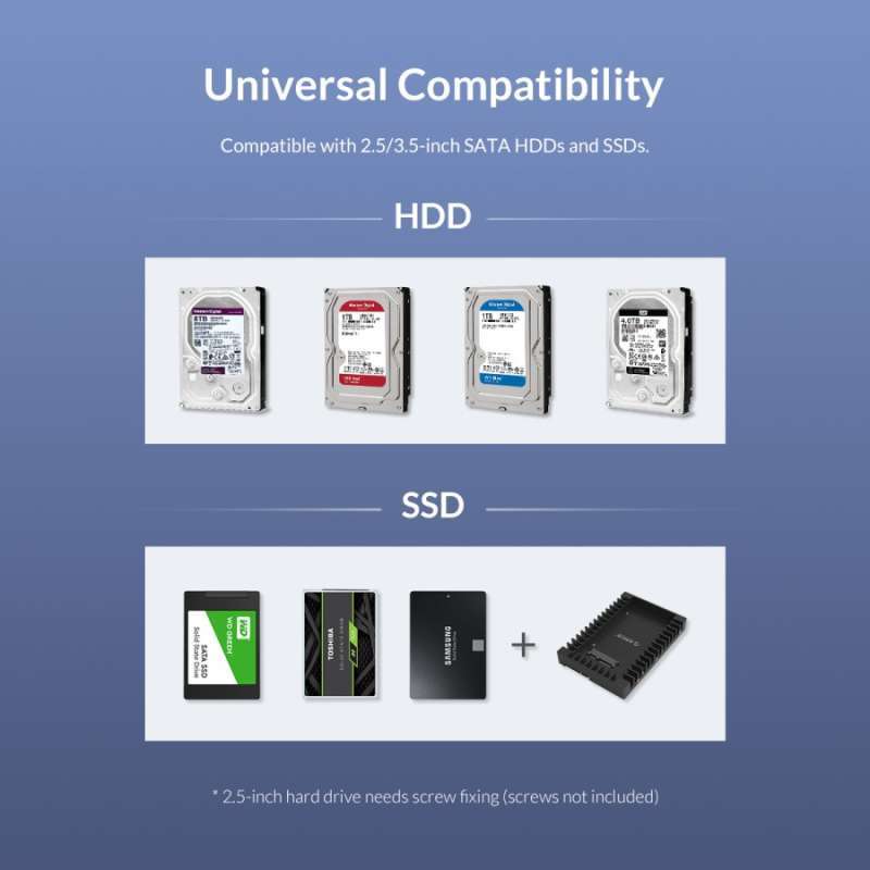 Promo ORICO 3559C3 5-Bay USB3.1 Type C External Hard Drive Enclosure ...