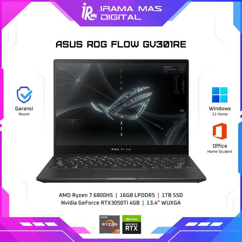 Jual Asus Rog Flow X13 Gv301re Amd Ryzen 7-6800hs 16gb 1tb Ssd Rtx305 ...