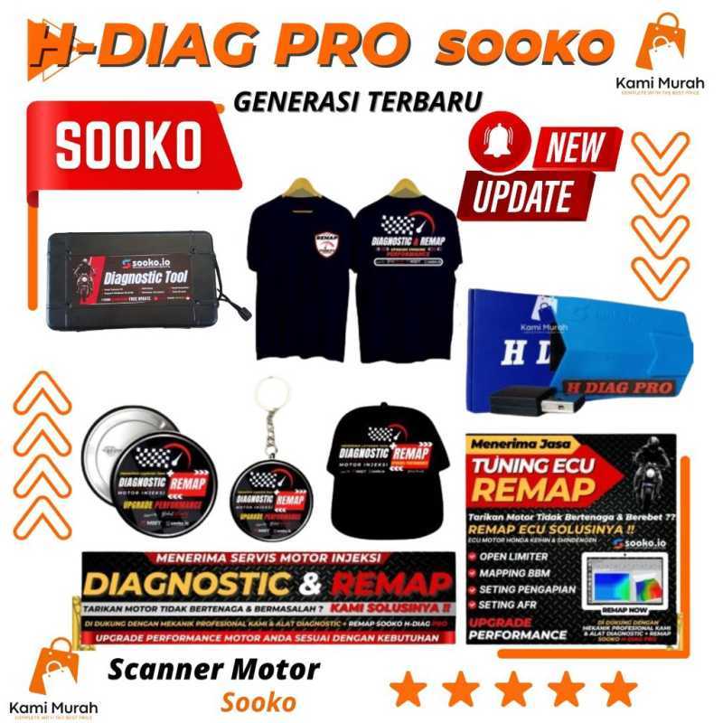 Promo Scanner Motor Injeksi Honda H-Diag Pro+Remap Flash ECU Scanner ...