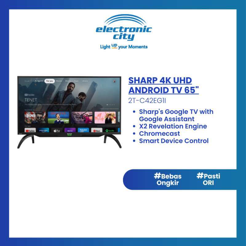 Promo Sharp 42 Inch Android Smart Tv - 2t-c42eg1i Diskon 9% Di Seller Electronic City Indonesia ...