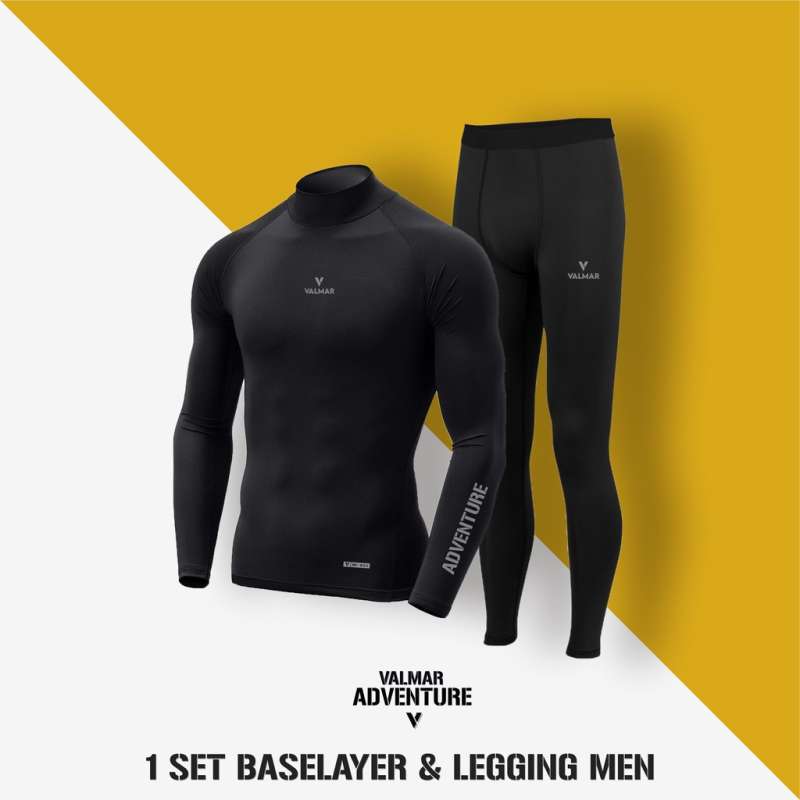 Jual Satu Set Baselayer Dan Legging Pria Adventure Original / 1 Paket ...