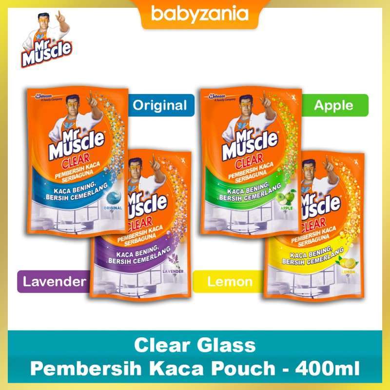 Promo Mr Muscle Clear Glass Pembersih Kaca Serbaguna Refill Pouch - 400 ...