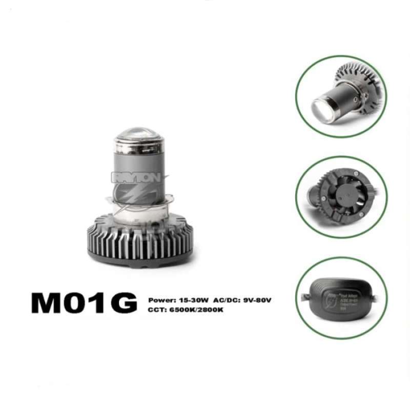 Promo Lampu Led Motor H6 H4 2 Warna Putih Kuning RTD M01G Diskon 9% di ...