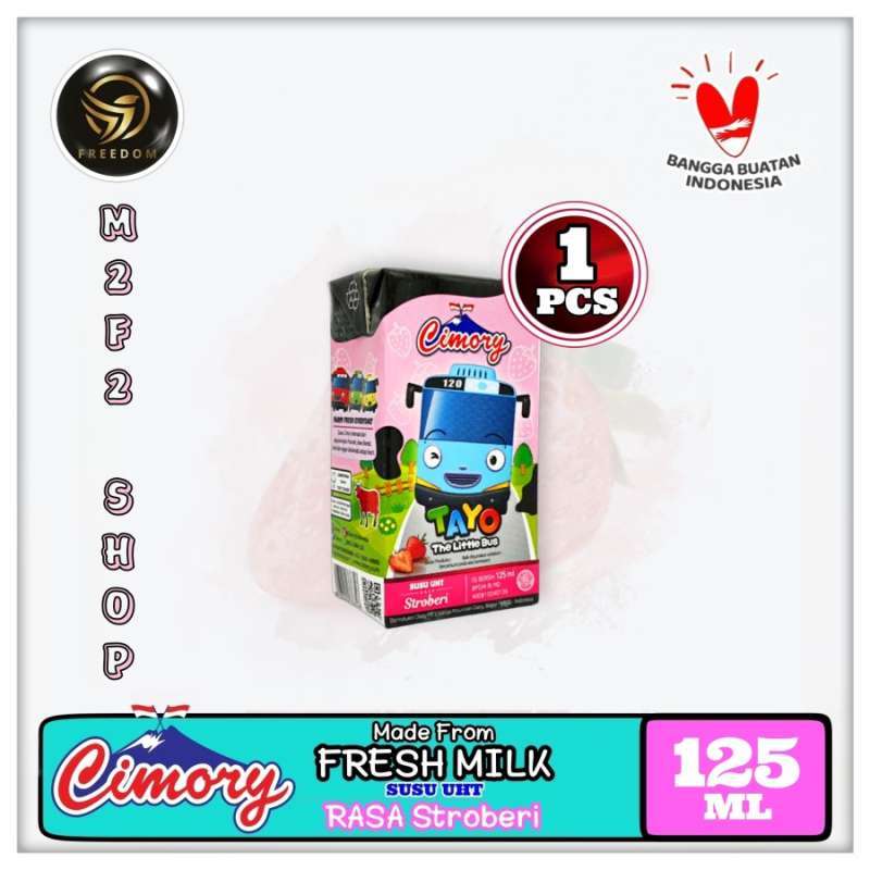 Promo Susu Cimory Fresh Milk Kotak Uht Stroberi | Strawberry - 125 Ml ...