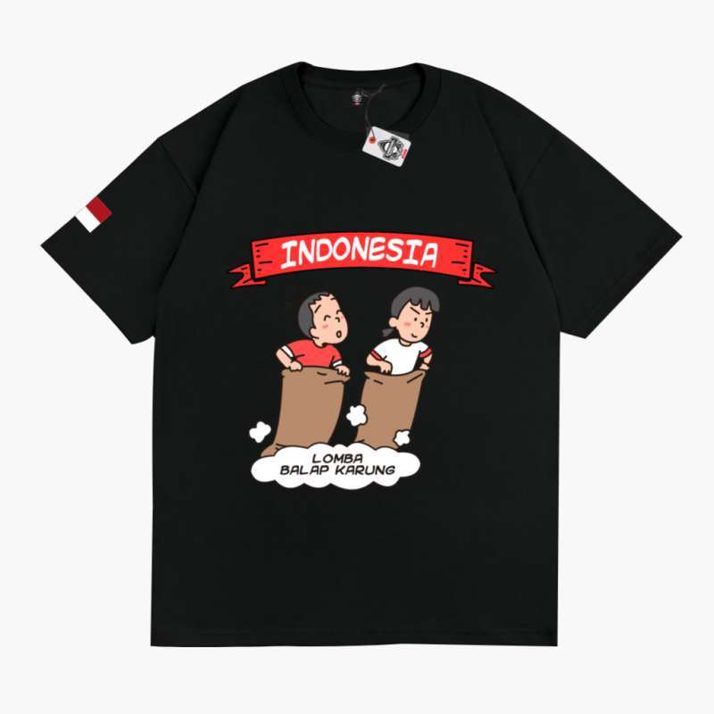 Promo KRMK Kaos T Shirt DIRGAHAYU INDONESIA MERDEKA LOMBA TARIK TAMBANG BALAP KARUNG Kaos Distro ...