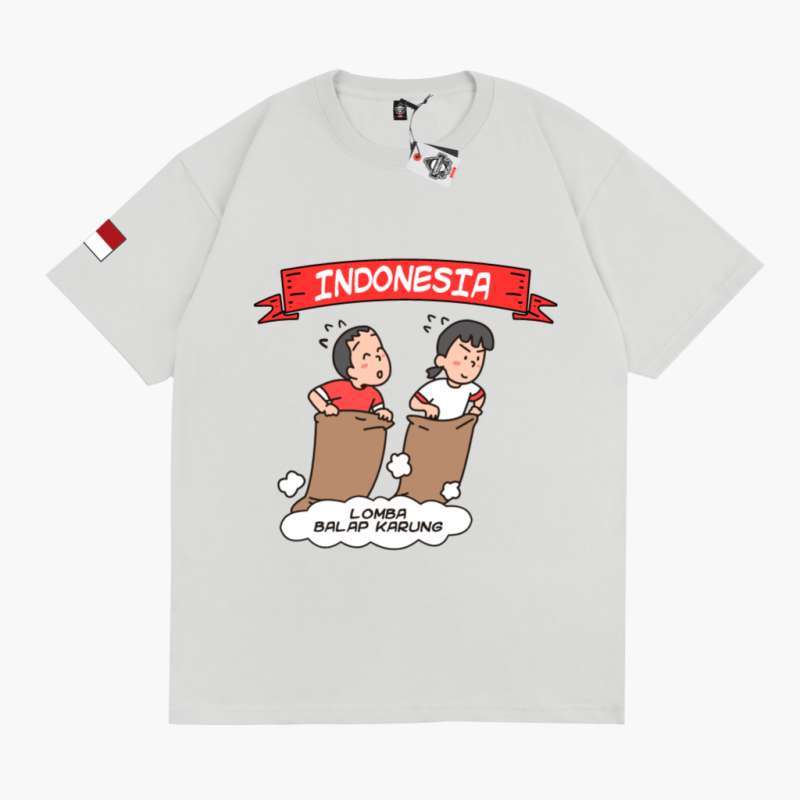 Promo Krmk Kaos T Shirt Dirgahayu Indonesia Merdeka Lomba Tarik Tambang Balap Karung Kaos Distro ...