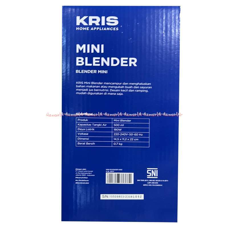 Jual Kris Mini Blender 500ml Alat Pengacah Bumbu Makanan Di Seller ...