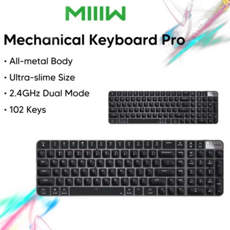 Promo Miiiw Wireless Mechanical Keyboard Pro Diskon 23% Di Seller Alice ...