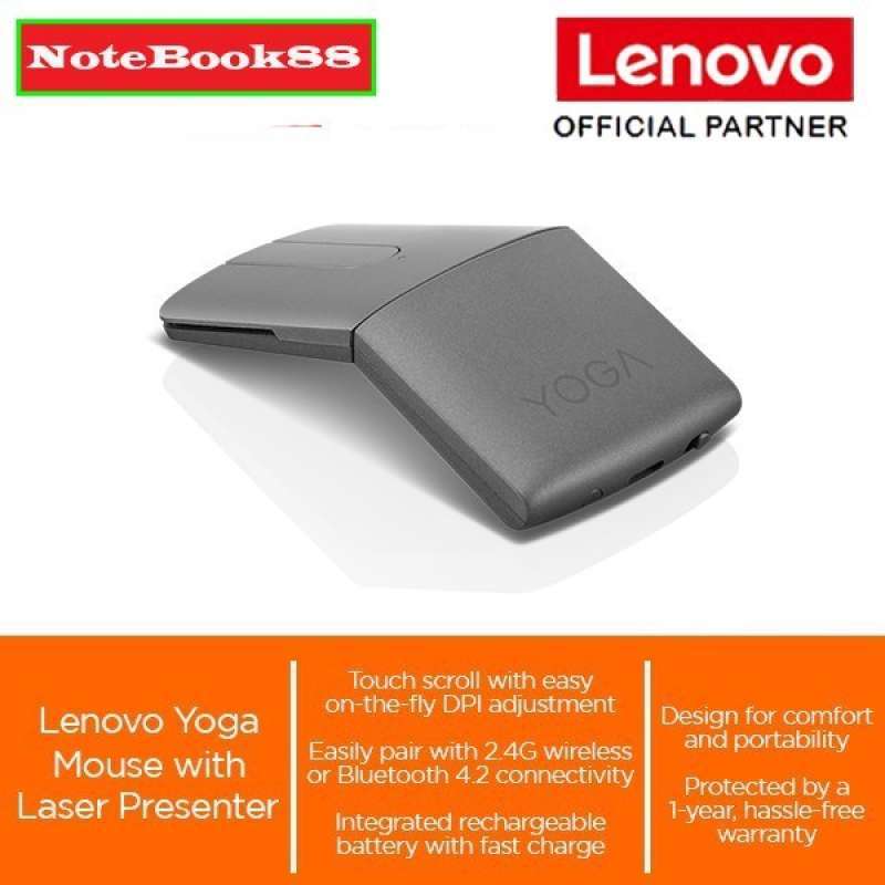 Promo Lenovo Yoga Mouse With Laser Presenter Diskon 23% Di Seller Alice ...