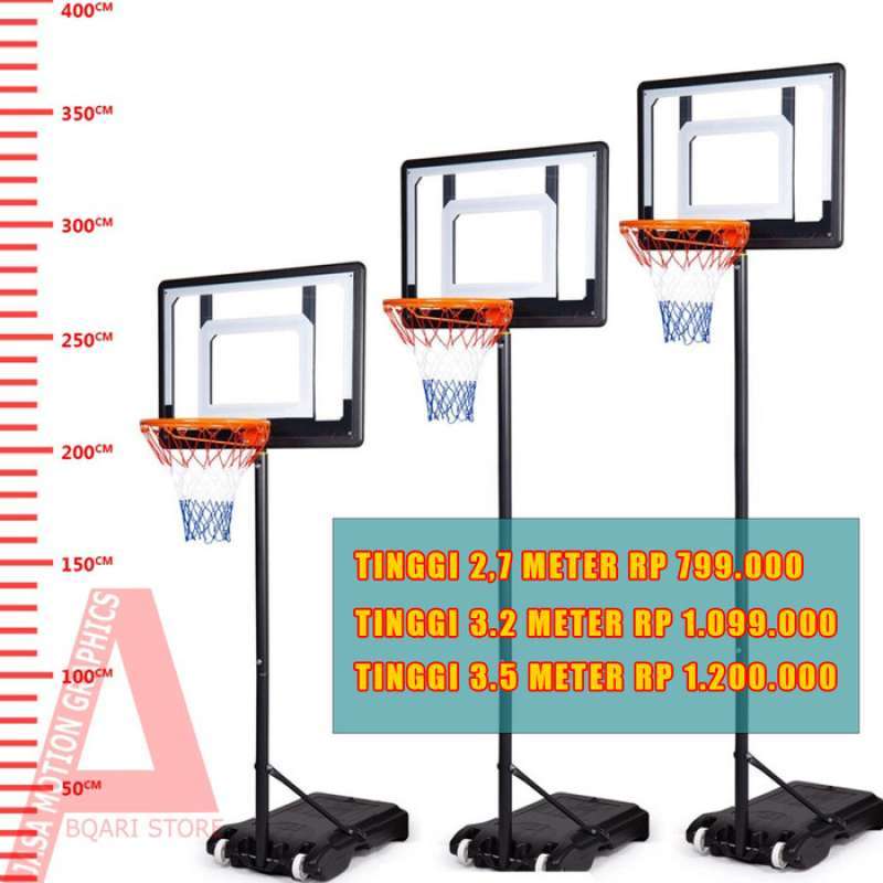 Jual Ring Basket Portable / Tiang Basket Plus Papan Pantul Terbaru Di ...