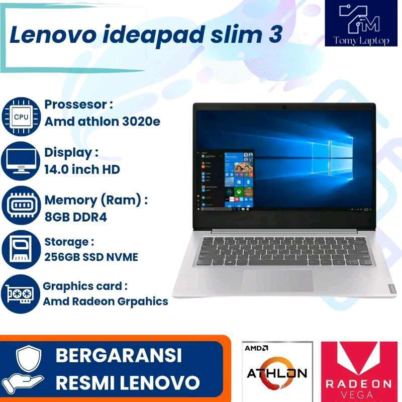 Jual Laptop Lenovo Ideapad Slim 1 Amd 3020 Original Murah - Harga ...
