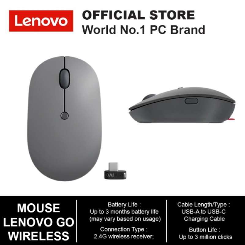 Jual Baru Go Essential Usb-c 2400dpi Wireless Mouse Bluetooth Type-c ...