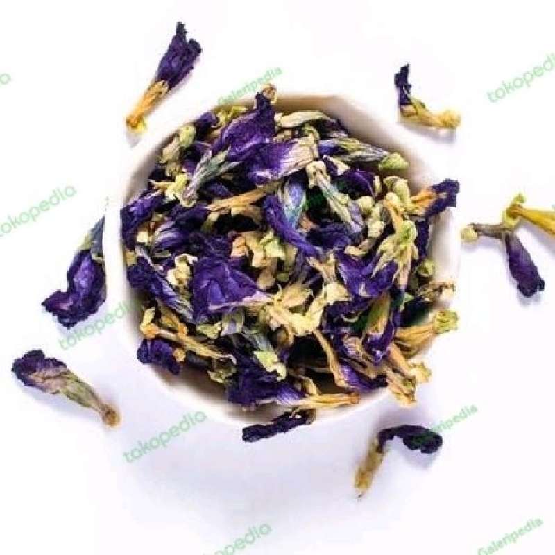 Promo Teh Bunga Telang Kering Murni 10 gr Blue Tea Butterfly Pea Flower ...