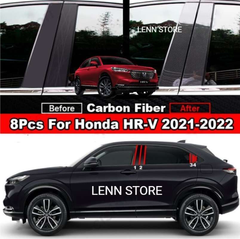 Promo Stiker Pilar Mobil Hitam Glossy/carbon New Honda Hrv 2022 Terbaru ...