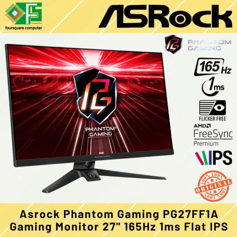 Jual Asrock Phantom Gaming PG27FF1A LED Gaming Monitor 27 Inch 165Hz ...