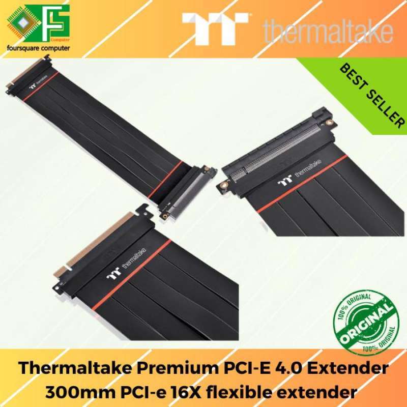 Jual VGA Extender Thermaltake Premium PCI-E 4.0 Extender 300mm di Seller Foursquare Computer ...
