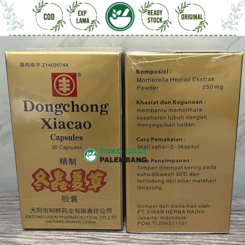 Promo DONG CHONG XIA CAO EMAS 30 KAPSUL CORDYCEPS DONGCHONG XIACAO SUPERIOR Diskon 33% di Seller ...
