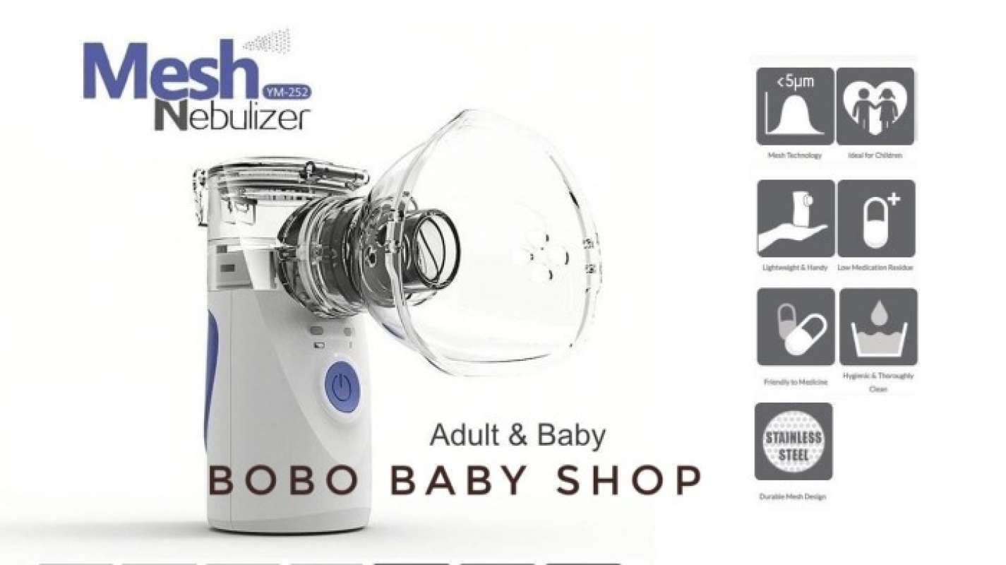 Promo Portable Mesh Nebulizer Alat Uap Asma Inhaler Inhalasi YM-252 ...
