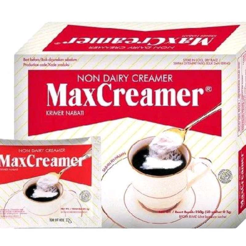Jual [1box isi 50sachet] MaxCreamer 3gr Non Dairy Creamer - Krimer ...