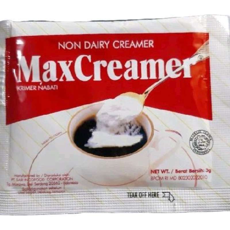 Jual [1box isi 50sachet] MaxCreamer 3gr Non Dairy Creamer - Krimer ...