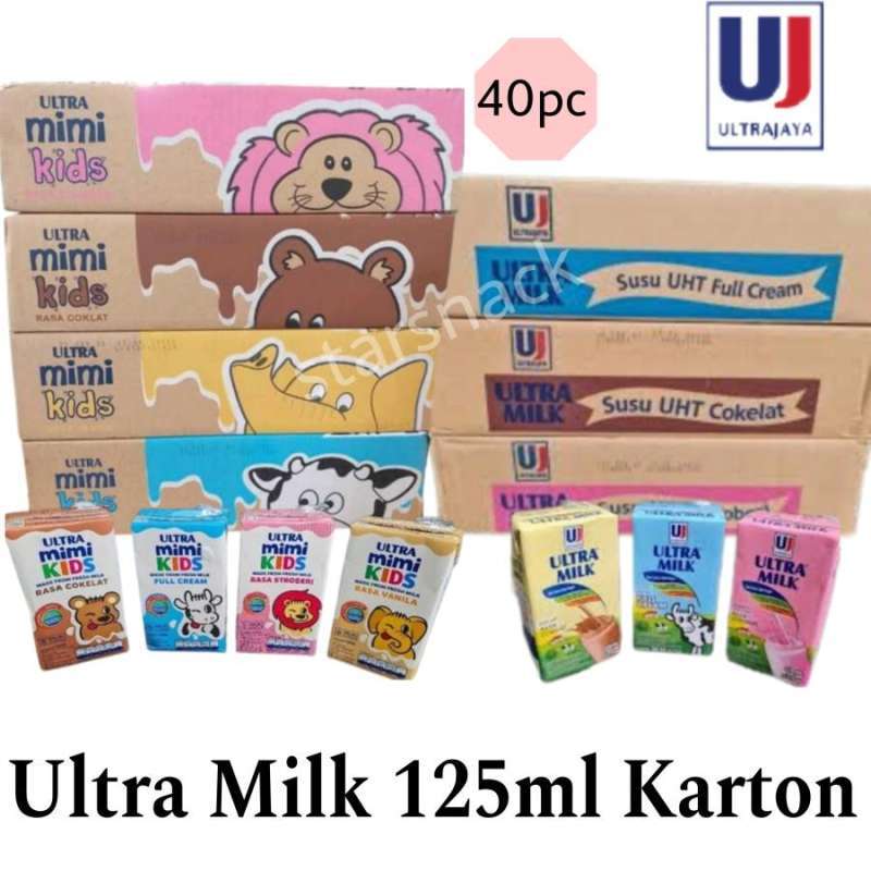 Jual Susu Ultra Mimi Uht Karton Isi 40pcs - Mimi Coklat Di Seller ...