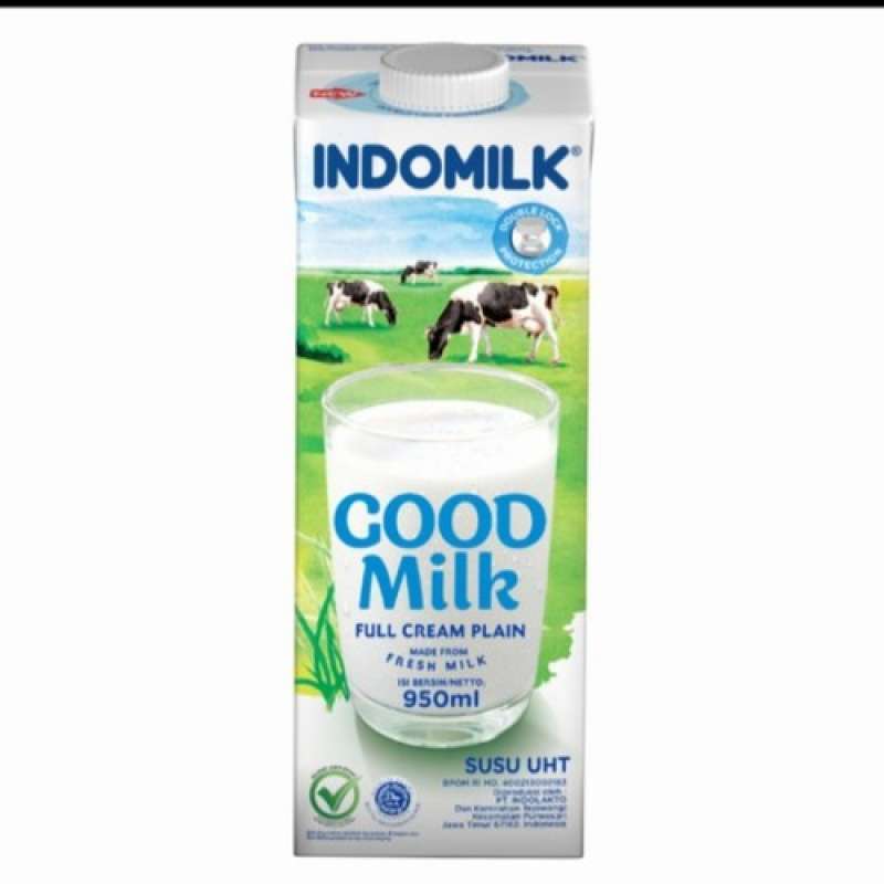 Jual Indomilk UHT Good Milk Full Cream Plain 950 ml [1 Pcs] di Seller ...
