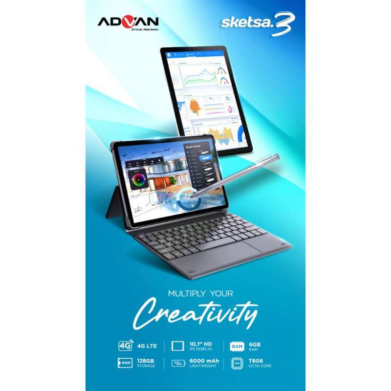 Jual Advan Tab Sketsa 3 6/128GB di Seller Yulia Mobilephone - Yulia ...