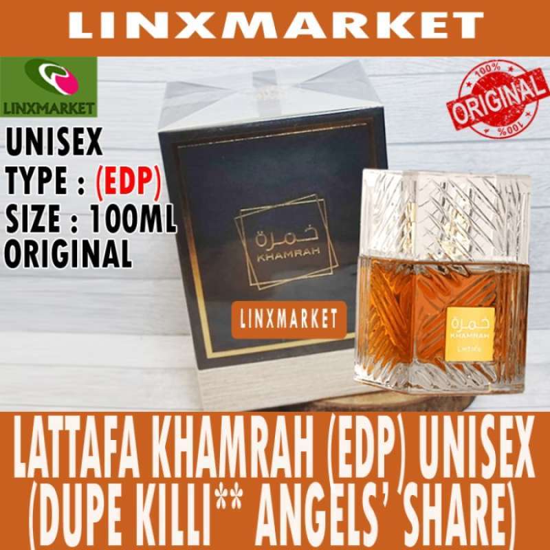 Promo Lattafa Khamrah (edp) Unisex 100ml (dupe Killi* Angels Share) Diskon 23% Di Seller Jamica ...