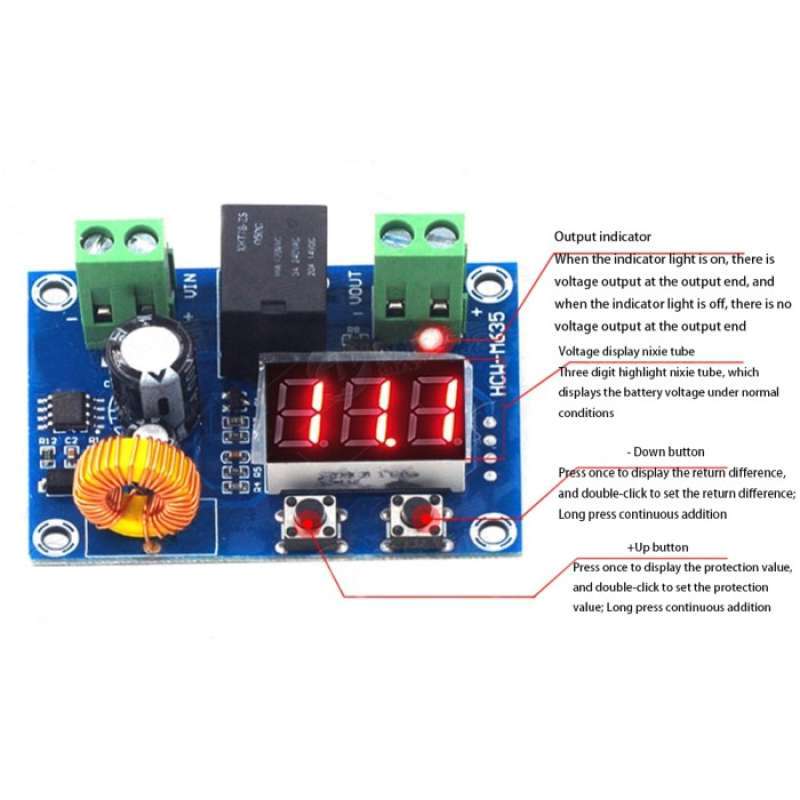 Jual Low Voltage Disconnect Auto Cut Off Xh-m609 Modul Lvd Baterai Aki ...